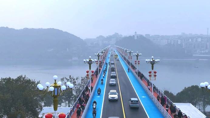 Four town roads and renovated Yuanshui No.1 Bridge open to traffic at ...